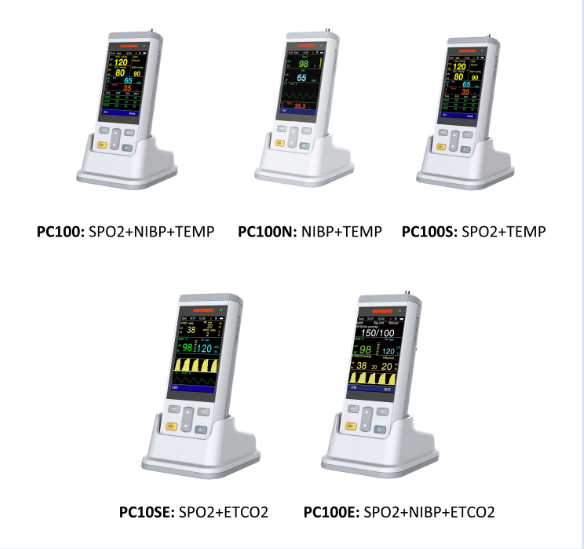 مانیتور علائم حیاتی بیمار SPO2 NIBP TEMP سنسور نبض اکسی متر سنج دستی ...